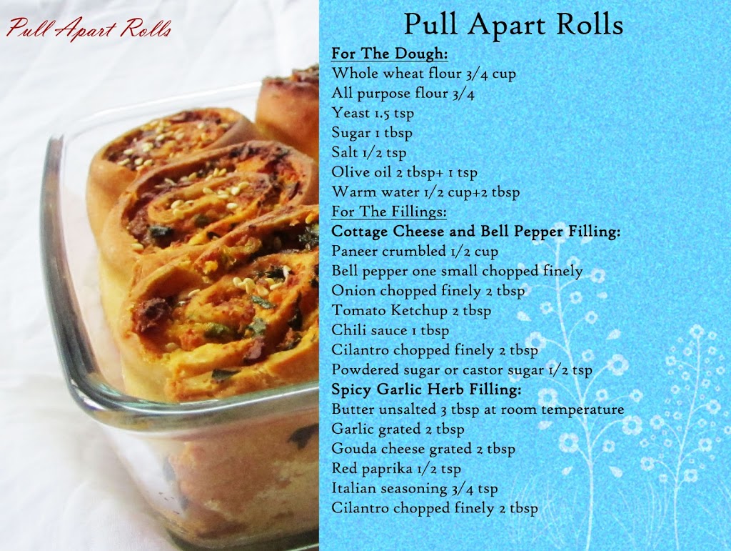 Pull Apart Rolls - Tomato Blues
